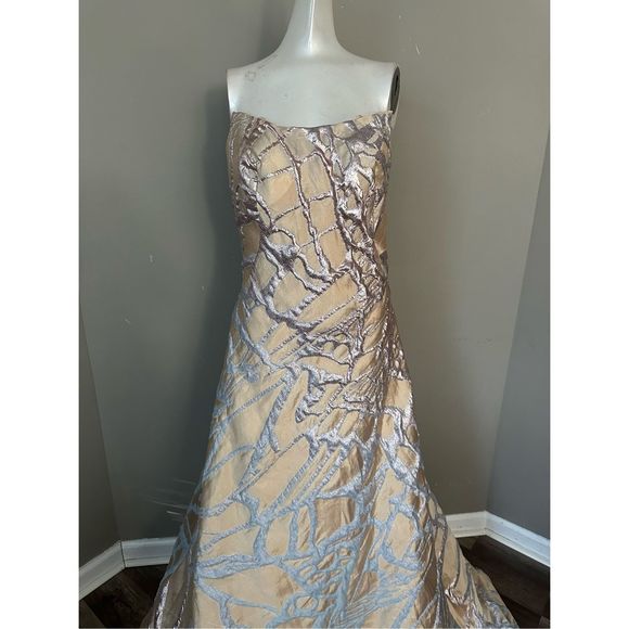 Rene Ruiz | Dresses | Rene Ruiz Collection Metallic Aline Gown | Poshmark